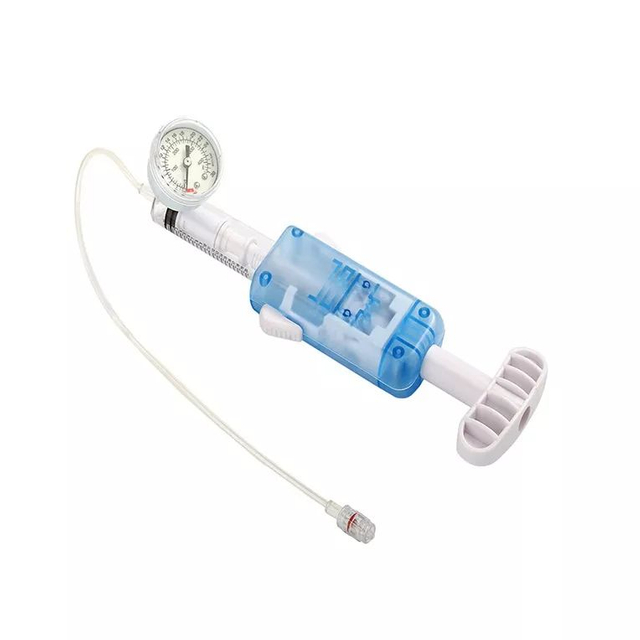 China Medical Balloon Inflator Inflation Device With Pressure Gauge ...