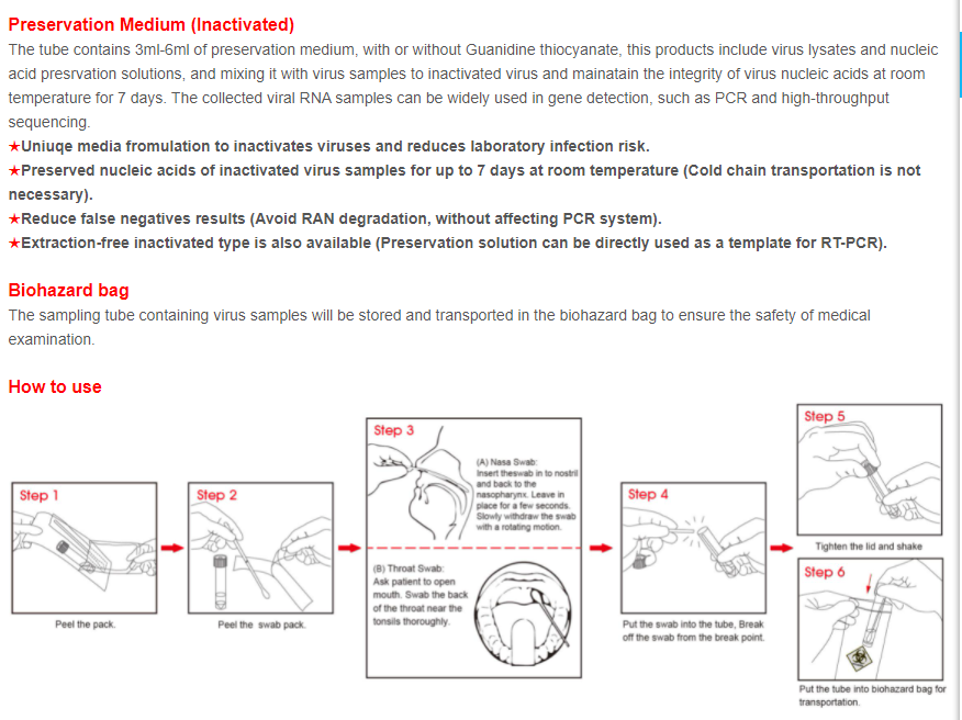 Virus Collection and Preservation System(Inactivated) - Buy Stuart Agar ...